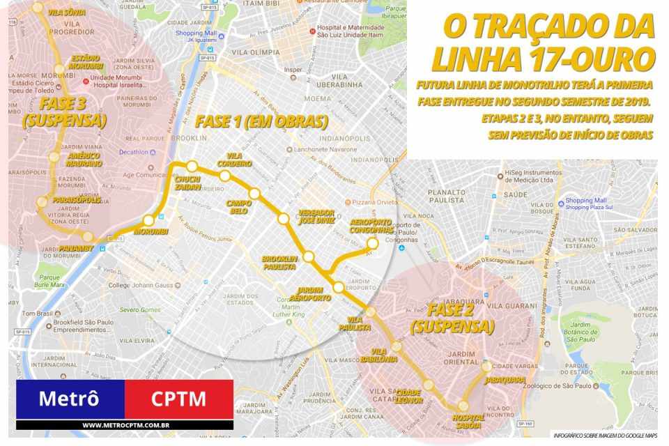 Linha 17-Ouro do Metrô volta a andar nos trilhos - Metrô CPTM