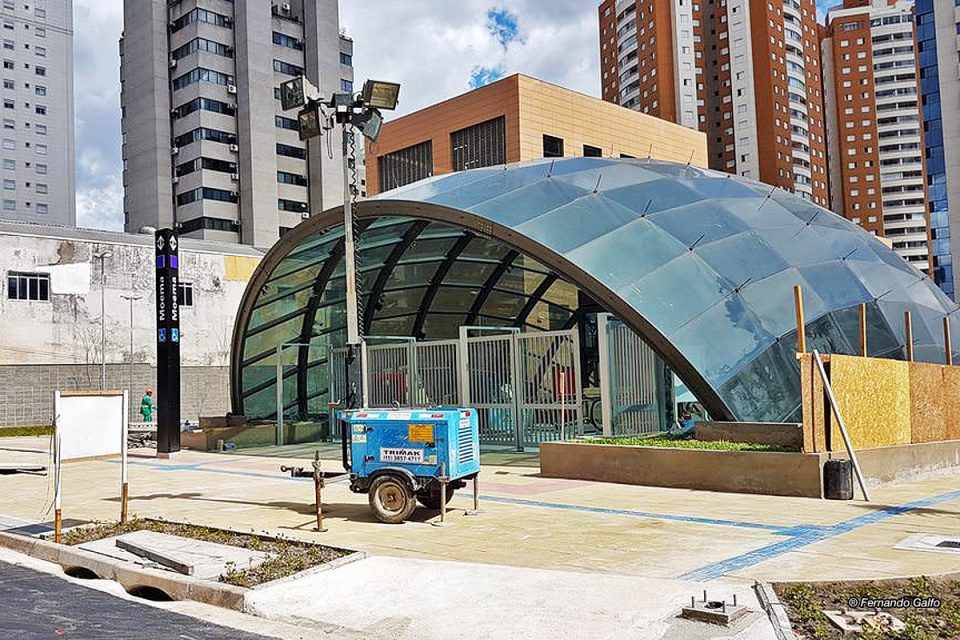 A 10 dias de abrir, veja como está a estação Moema - Metrô CPTM