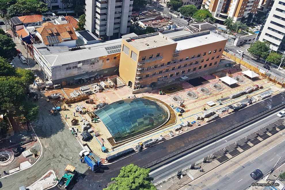Veja a estação Moema do alto, próxima a ser inaugurada na Linha 5 ...