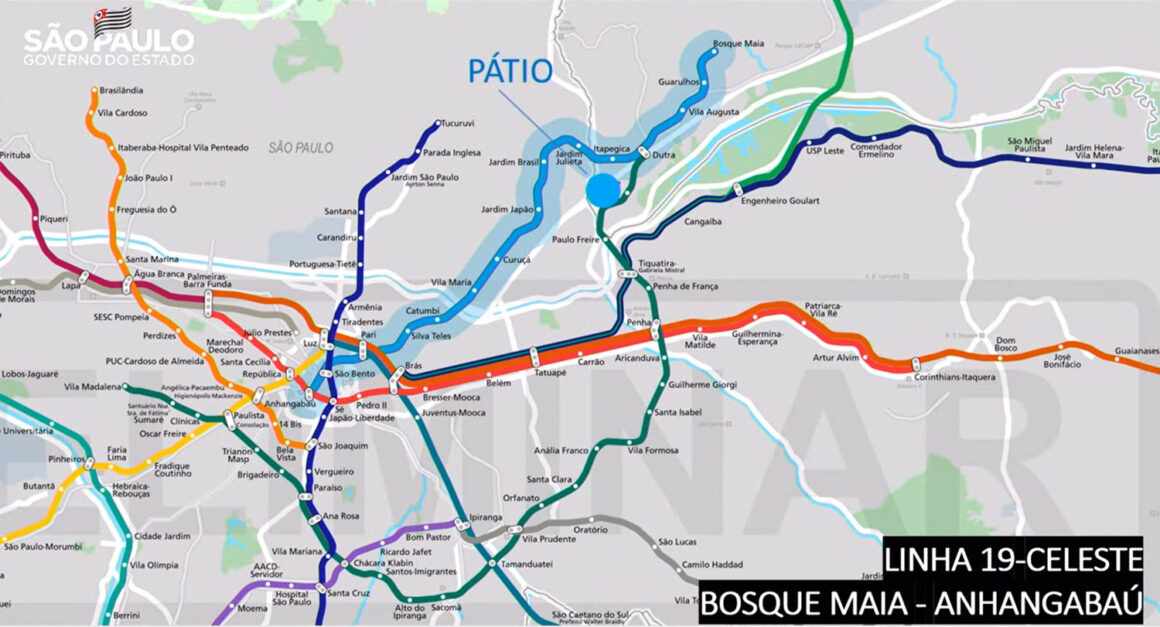 Como será a estação Jardim Julieta da Linha 19-Celeste em São Paulo ...