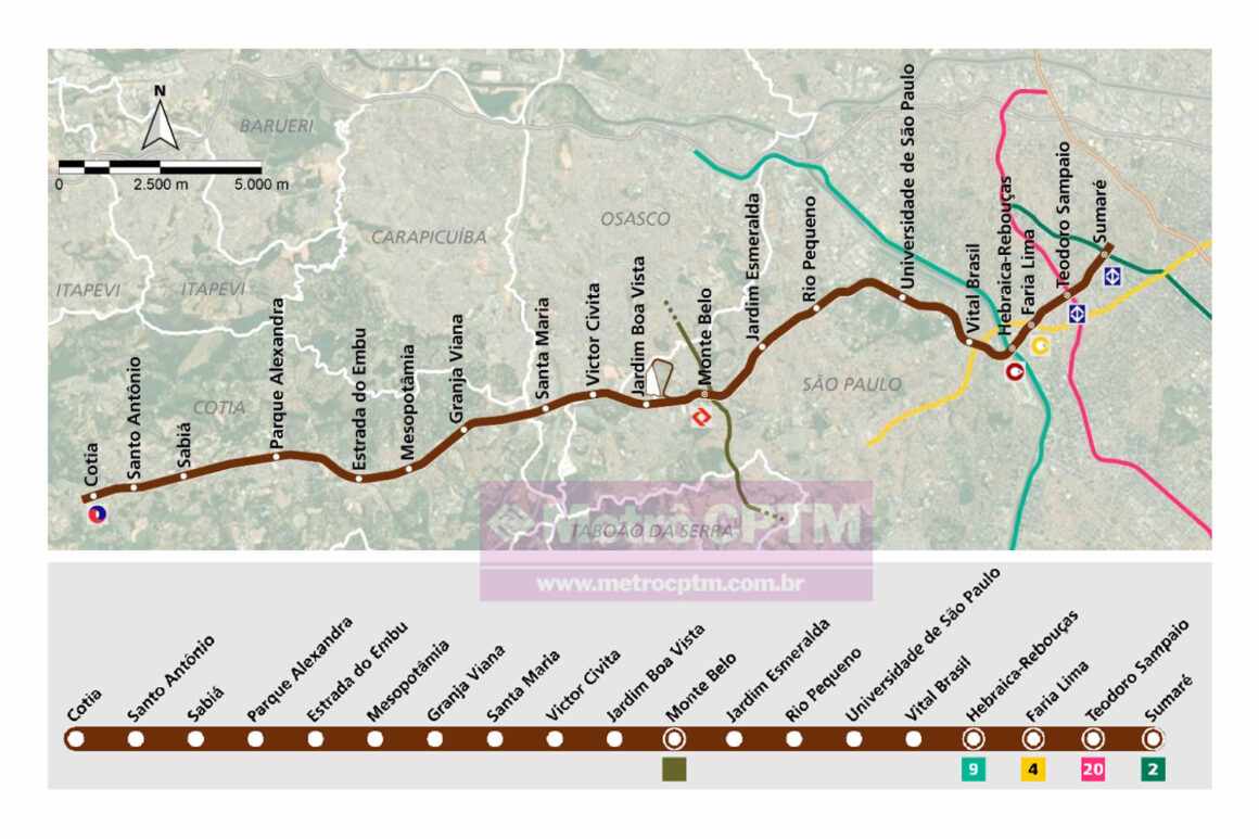 Linha 22-Marrom - Metrô CPTM