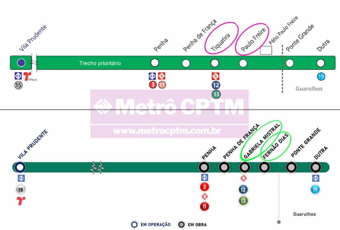 Metrô confirma mudança de nomes de várias estações da Linha 19-Celeste ...