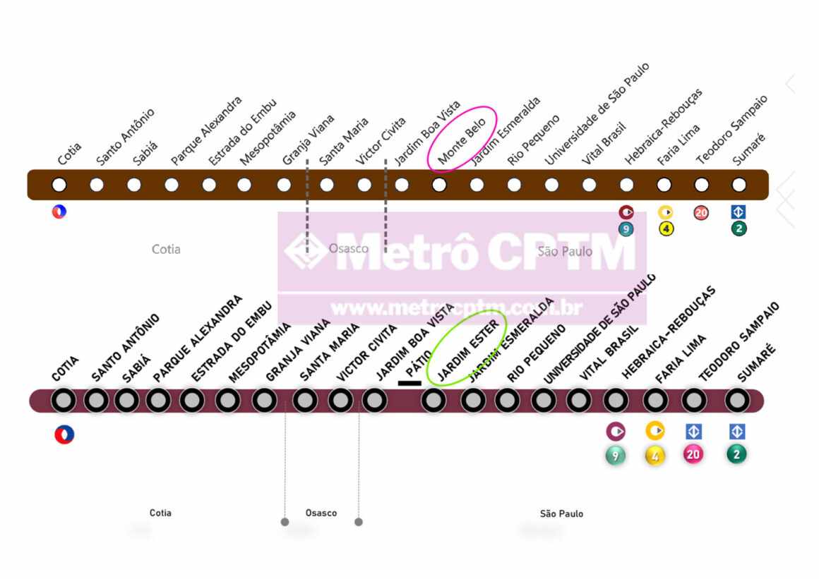 Metrô confirma mudança de nomes de várias estações da Linha 19-Celeste ...