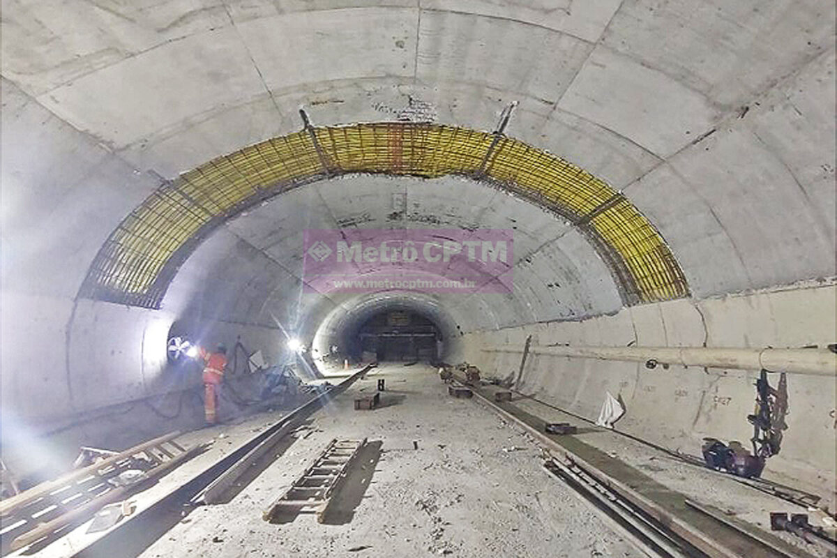 CPTM avança na concretagem de novo túnel na estação Luz - Metrô CPTM