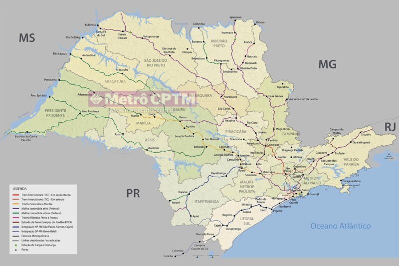 CPTM homologa contrato para mapeamento aéreo de futuras ferrovias de ...